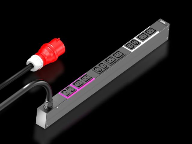 DK7979132 rittal enclosures PDU basic 16A/3P CEE 6xC13+6xC19,DK PDU basic,Compact basic power ...